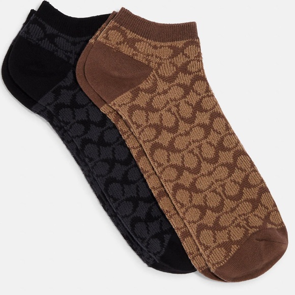 Coach | Underwear & Socks | Coach 2 Pairs Socks Beigebrown And ...